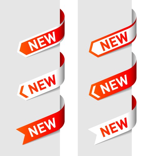 New labels Royalty Free Vector Image - VectorStock