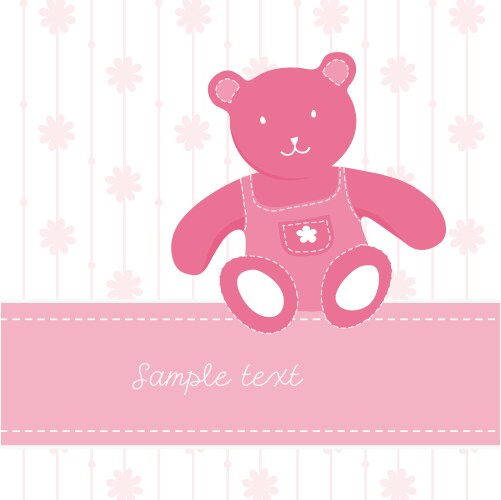 Cute teddy bear Royalty Free Vector Image - VectorStock
