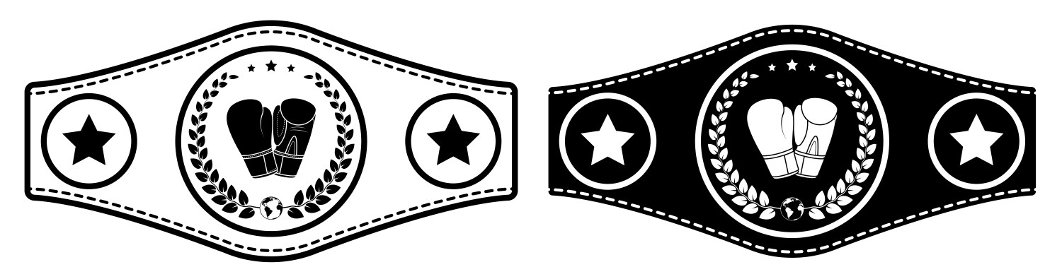 Boxing belt Royalty Free Vector Image - VectorStock