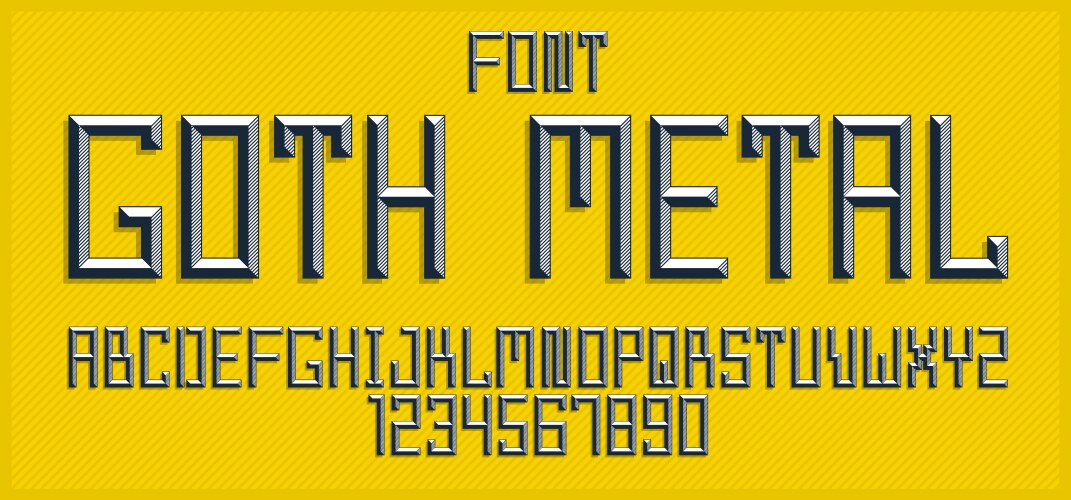 Logo typography minimal geometric display font Vector Image