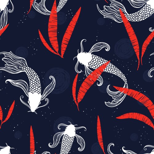 Koi Seamless Pattern Vector Images (over 890)