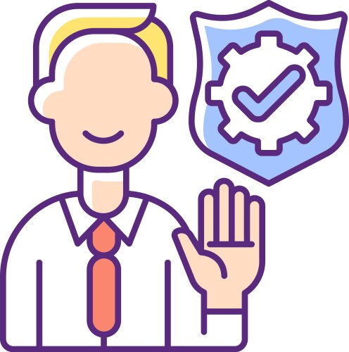 Ethical behavior set principles of integrity Vector Image