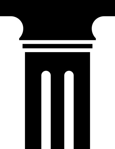 Pillar icon design template isolated Royalty Free Vector