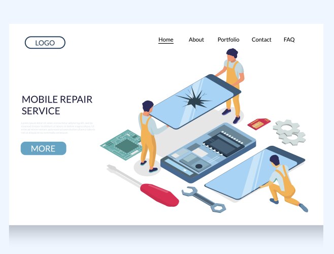 Mobile Repair Banner Vector Images (over 1,400)