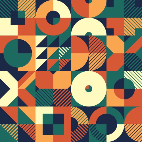 Seamless Abstract Background Geometric Royalty Free Vector