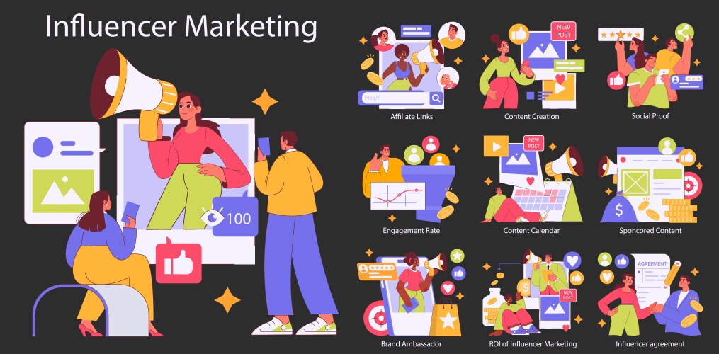 Influencer Marketing Vector Images (over 11,000)