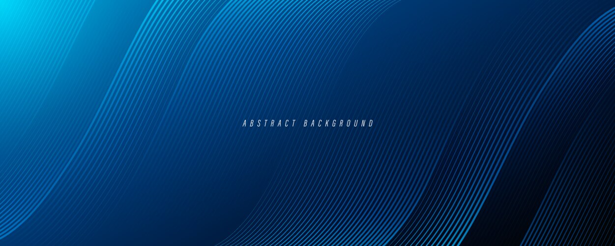 Modern abstract dark blue background with striped Vector Image