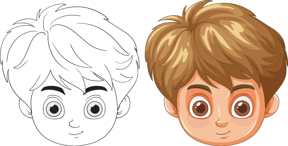 Boy Face Outline Young Vector Images (over 4,900)