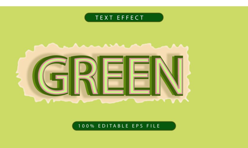 Cartoon text style effect Royalty Free Vector Image