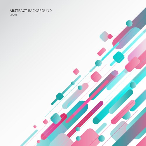 Abstract geometric motion shapes Royalty Free Vector Image