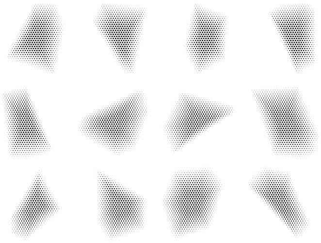 Halftone star pattern reprographic technique Vector Image