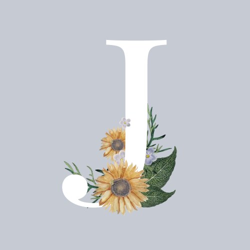 Sunflower Letter Vector Images (over 1,300)