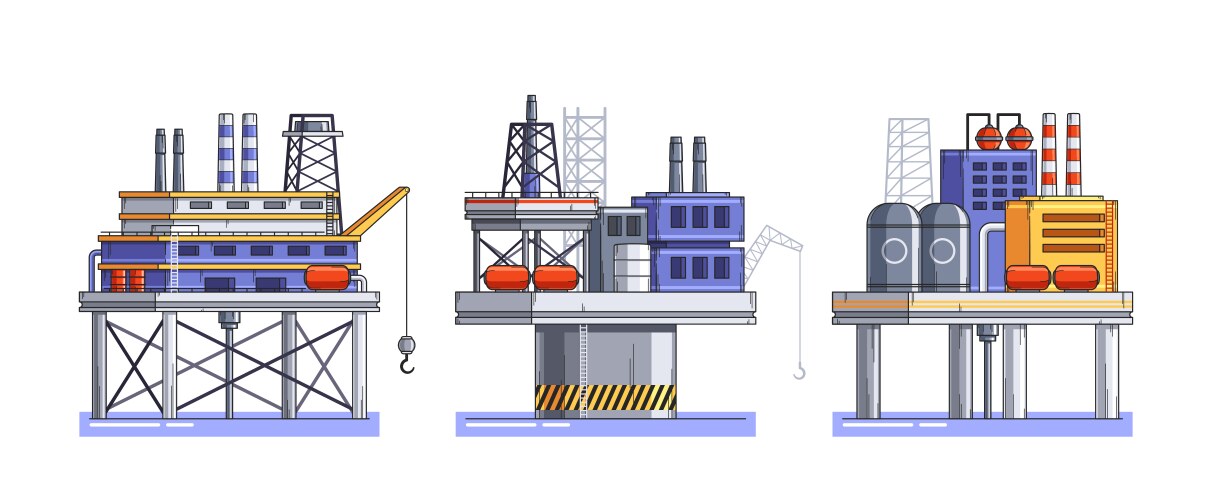 Offshore Oil Rig Vector Images (over 2,600)