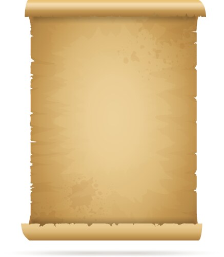 Antique historical paper scroll document Vector Image