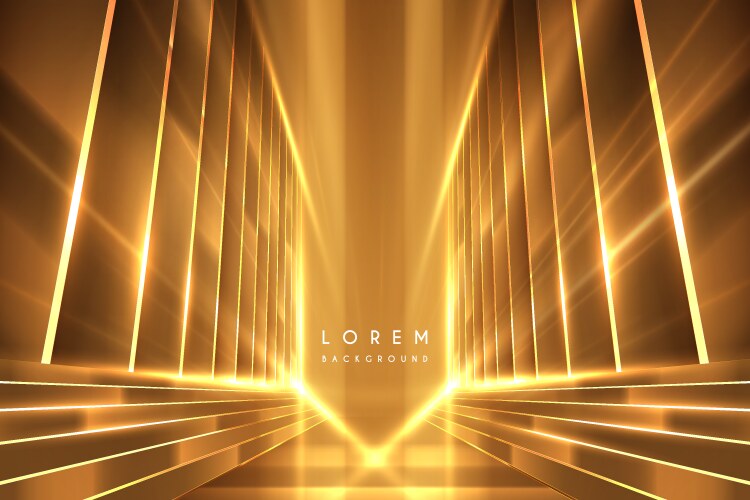 Abstract soft gold shapes and lines background Vector Image