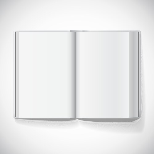 Open book page Royalty Free Vector Image - VectorStock