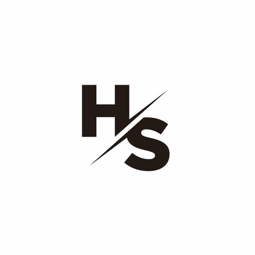 Letter hs logo Vector Images & Graphics for Commercial Use | VectorStock