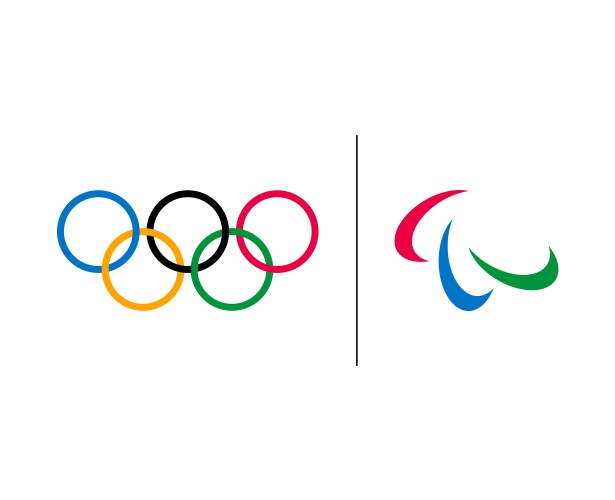 Olympic games paris 2024 logo official symbol Vector Image