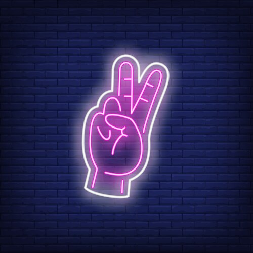 Microphone neon sign Royalty Free Vector Image