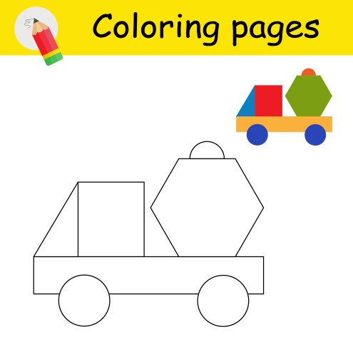 Coloring book for children Royalty Free Vector Image