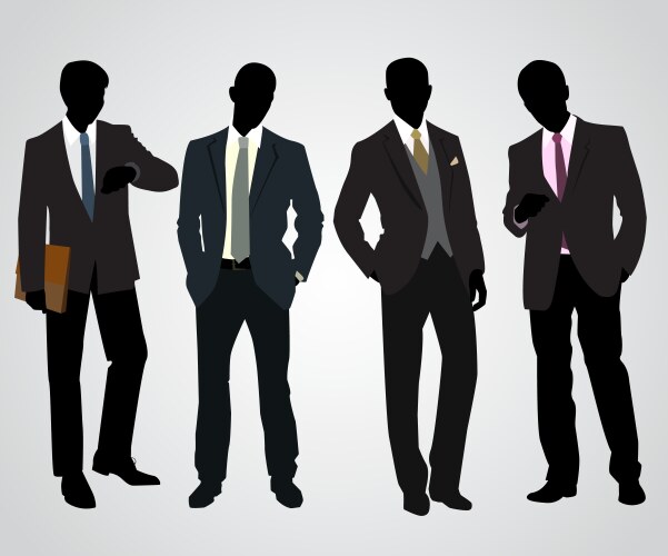 Business man set Royalty Free Vector Image - VectorStock