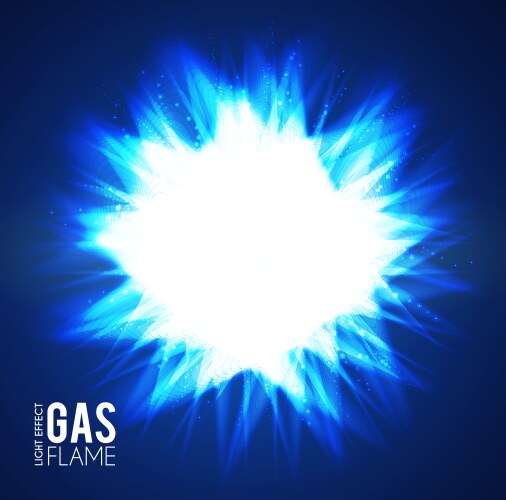 Ring with a blue flame Royalty Free Vector Image