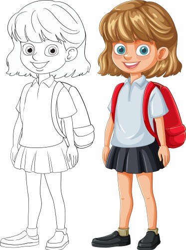 School Uniform Drawing Vector Images (over 3,100)