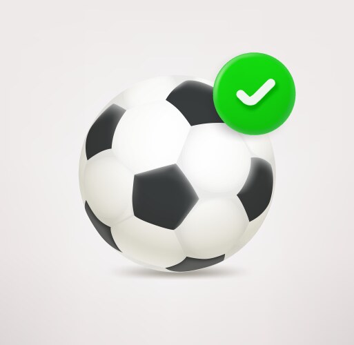 Background with soccer ball Royalty Free Vector Image