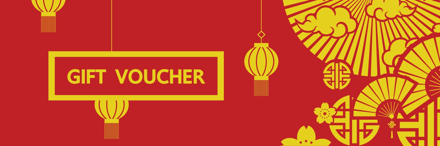 Chinese gift voucher Royalty Free Vector Image