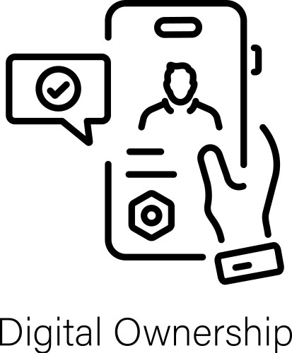 Digital asset Royalty Free Vector Image - VectorStock