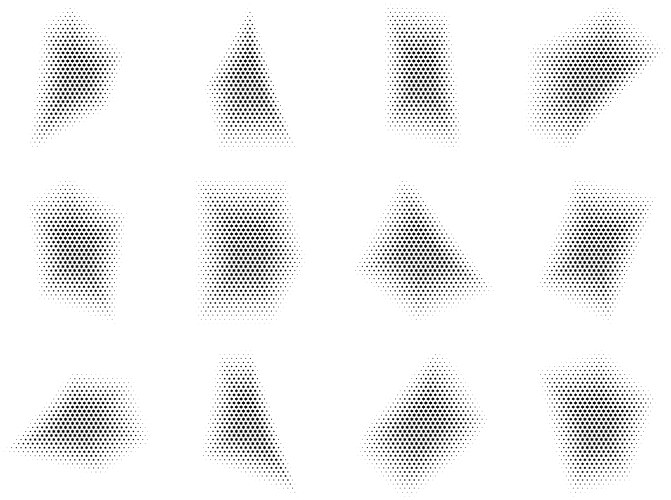 Halftone star pattern reprographic technique Vector Image