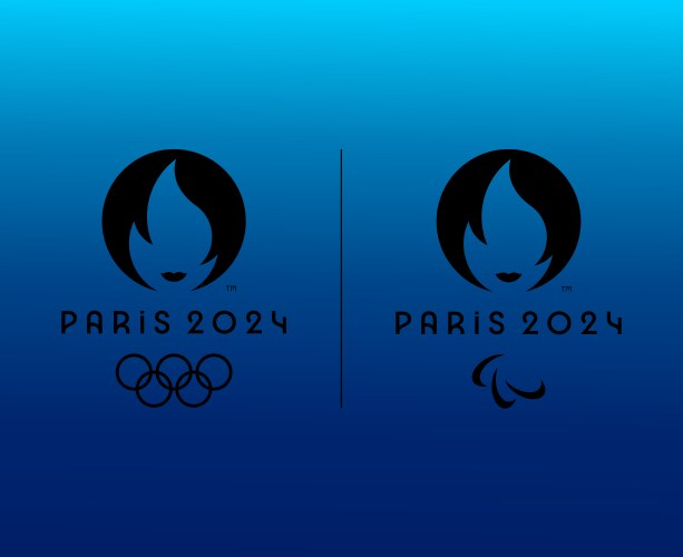 Paris 2024 olympics games and paralympics Vector Image