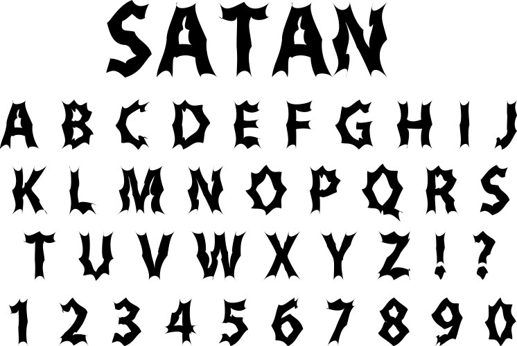 Devil Font Vector Images (over 780)
