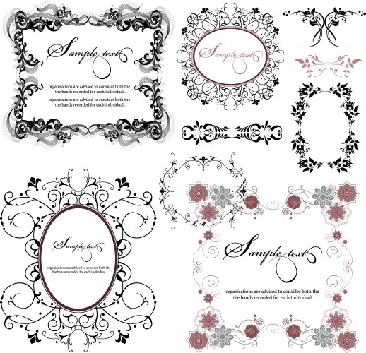 Design elements frame Royalty Free Vector Image