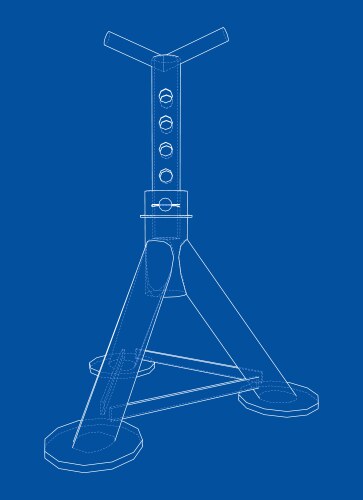 Axle stand isolated Royalty Free Vector Image - VectorStock