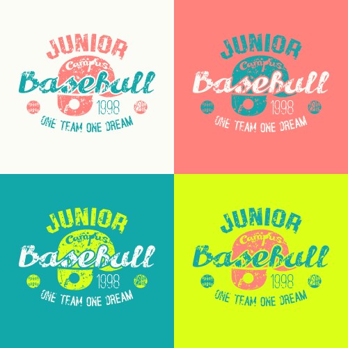 Icons baseball team Royalty Free Vector Image - VectorStock