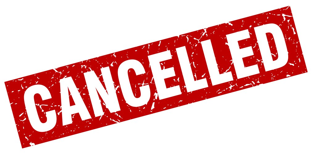 Cancel stamp Royalty Free Vector Image - VectorStock