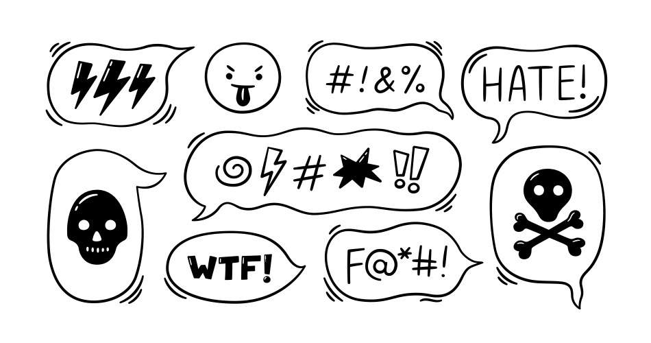 Speech bubble seamless pattern Royalty Free Vector Image