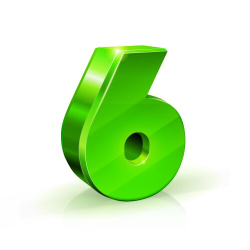 Number 6 Vector Images (over 15,000)
