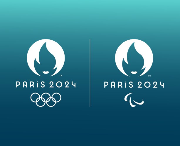 Paris 2024 olympics games and paralympics Vector Image