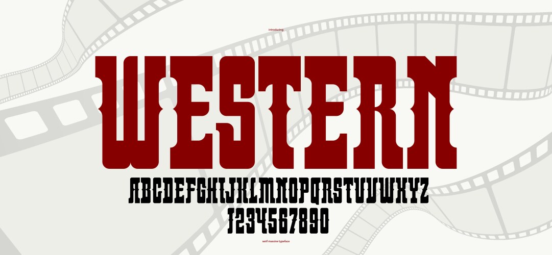 Wild west space future style bold display font Vector Image
