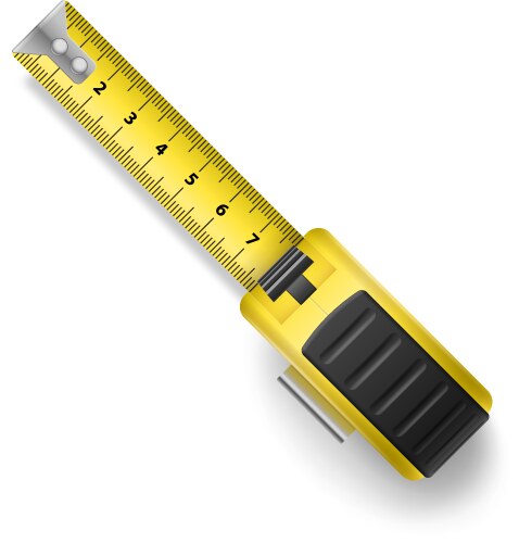 Tape measure Royalty Free Vector Image - VectorStock
