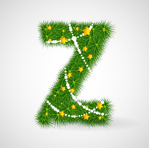 Christmas alphabet c Royalty Free Vector Image