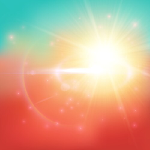 Summer light holidays poster retro background Vector Image