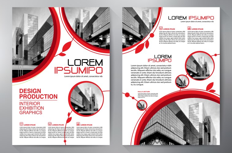 Brochure template layout design corporate business