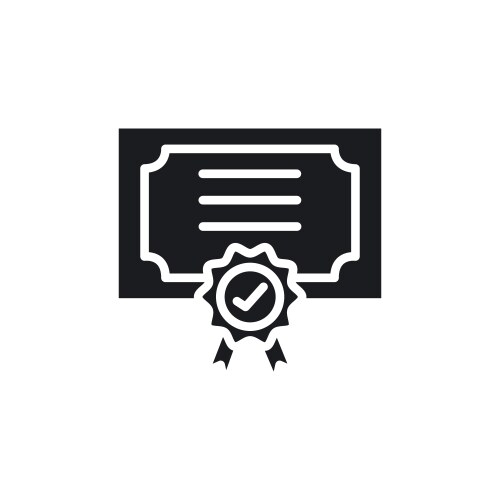 Diploma icon set academic qualification Royalty Free Vector