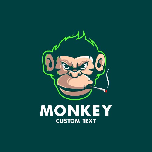 Cartoon paper space monkey Royalty Free Vector Image