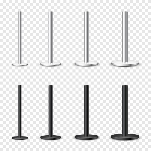 Metal column pole Royalty Free Vector Image - VectorStock