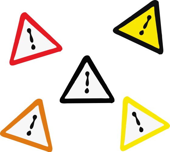 Red Triangle Exclamation Mark Vector Images (over 2,500)