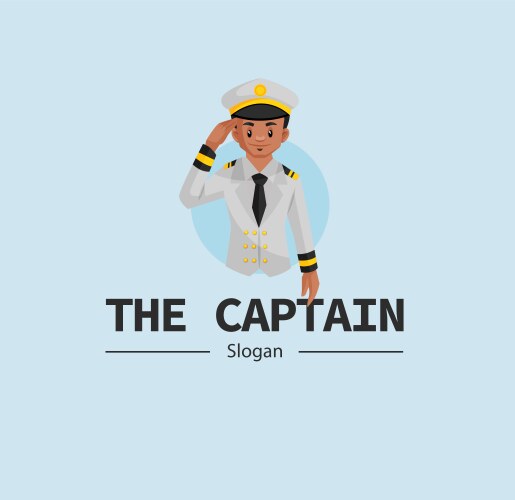 Captain mascot logo Royalty Free Vector Image - VectorStock